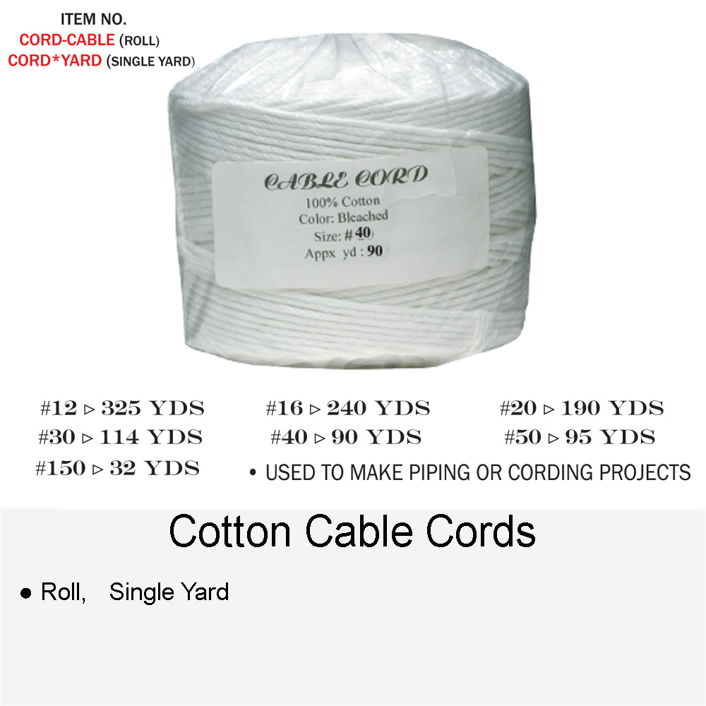 CABLE CORDS – SIL THREAD INC.