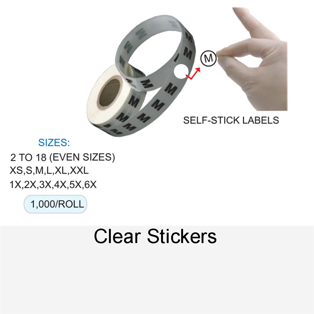 CLEAR SIZE STICKERS – SIL THREAD INC.