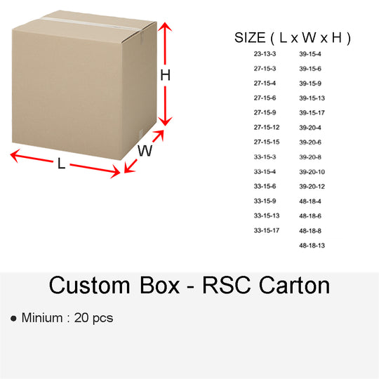 CUSTOM BOX RSC CARTON – SIL THREAD INC.